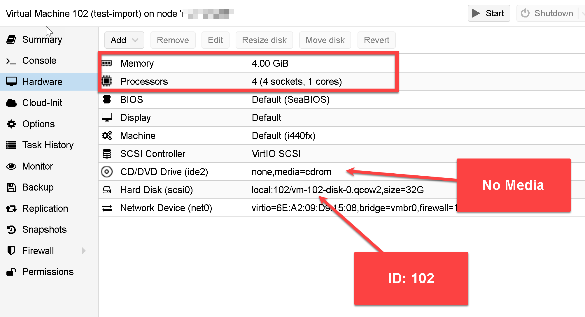 Import an Artica 4.50 qcow2 virtual machine inside your Proxmox server | Artica Wiki